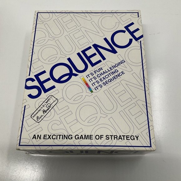 Jax | Toys | Sequence Game With Folding Board Cards And Chips By Jax Ltd Complete Open Box ...